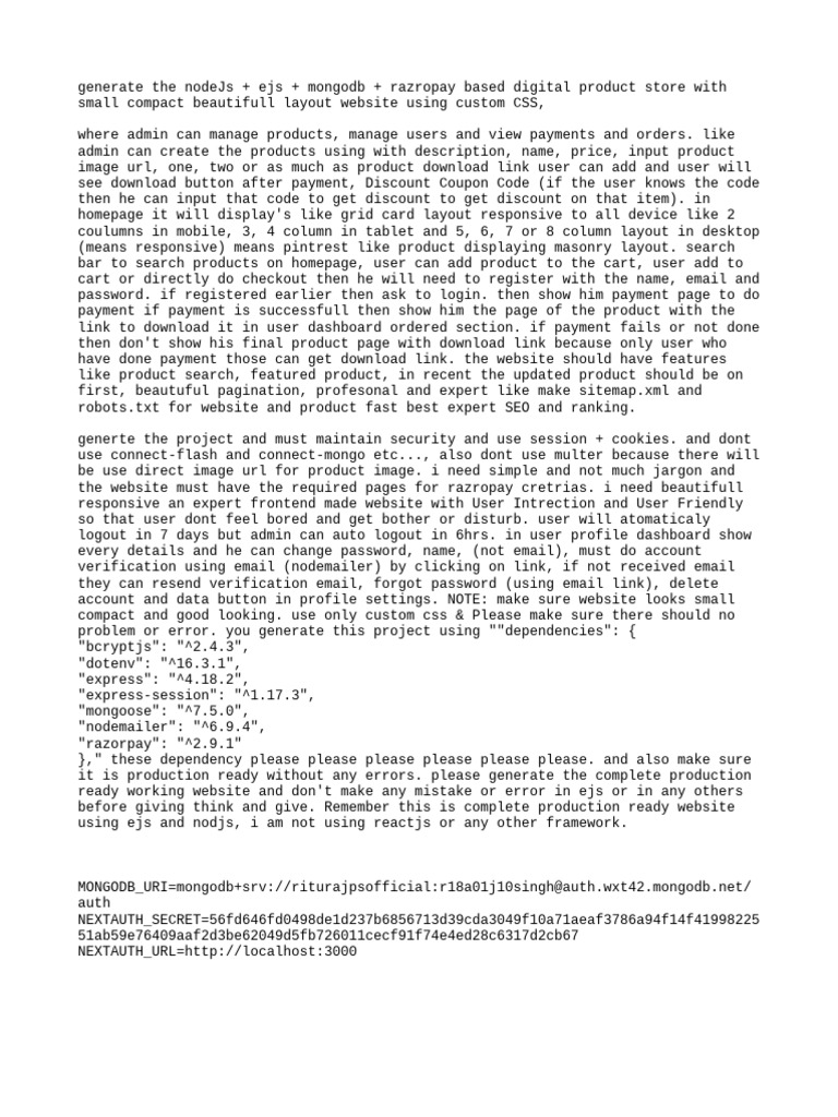 Generate The Website Using Nodejs Pdf Page Layout Search Engine