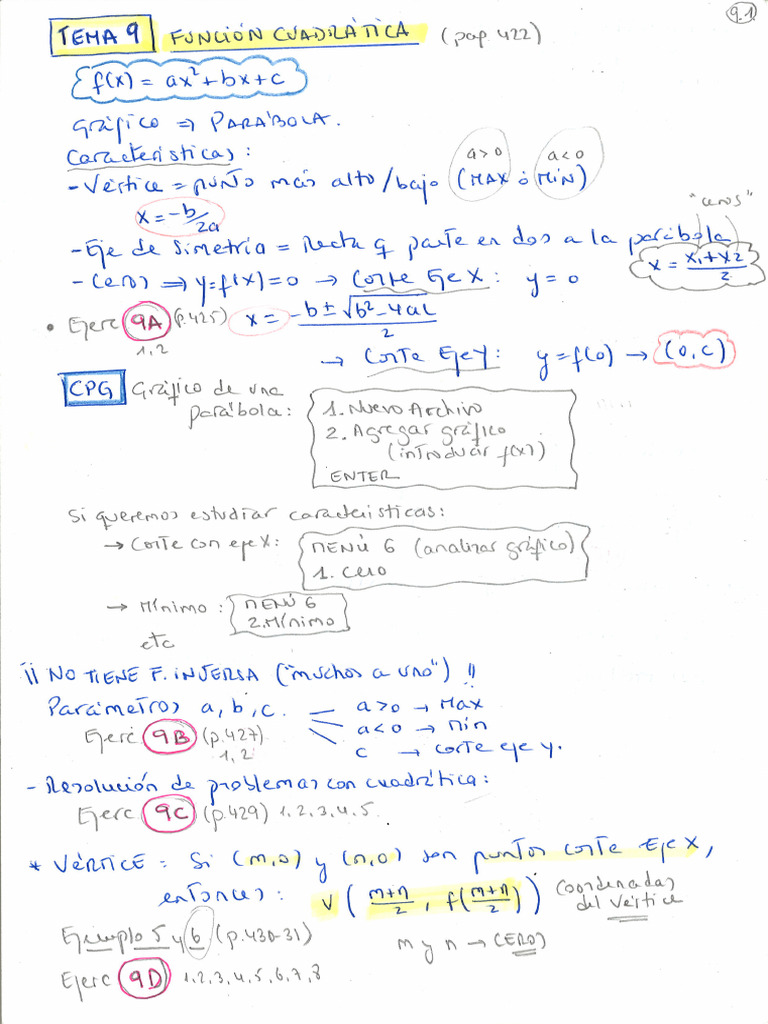Tema 9 - Modelo Cuadrático, Cúbico y Potencial. Optimización | PDF