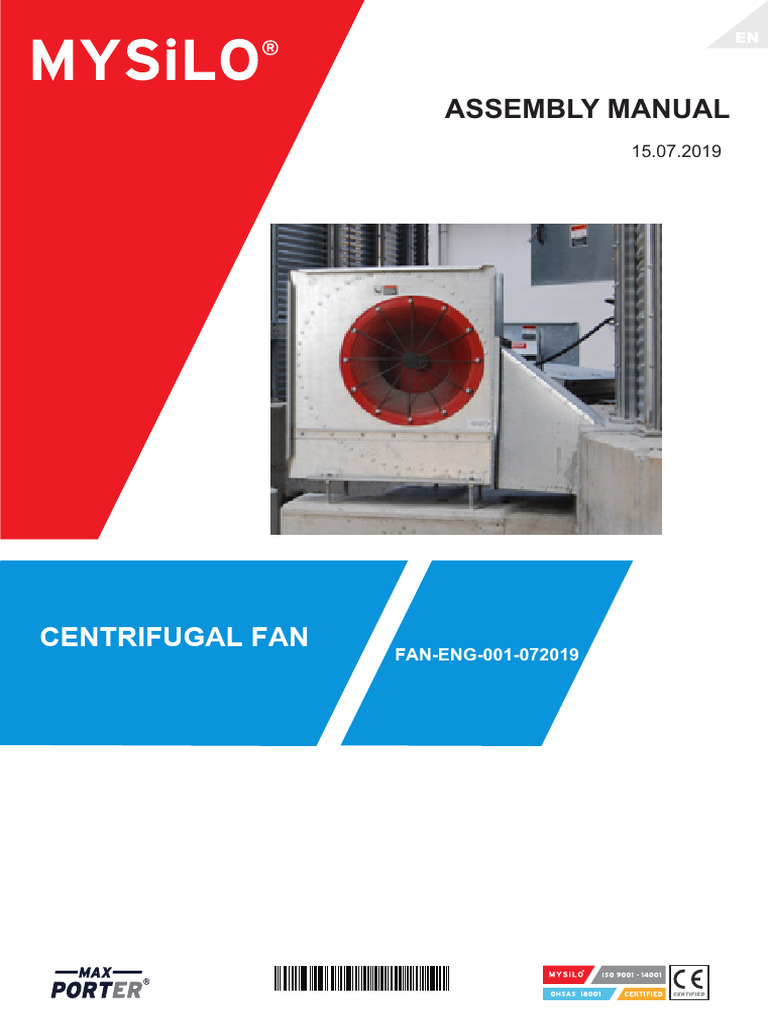 Centrifugal Fan Assembly Manual | PDF | Electrical Wiring | Fuse ...