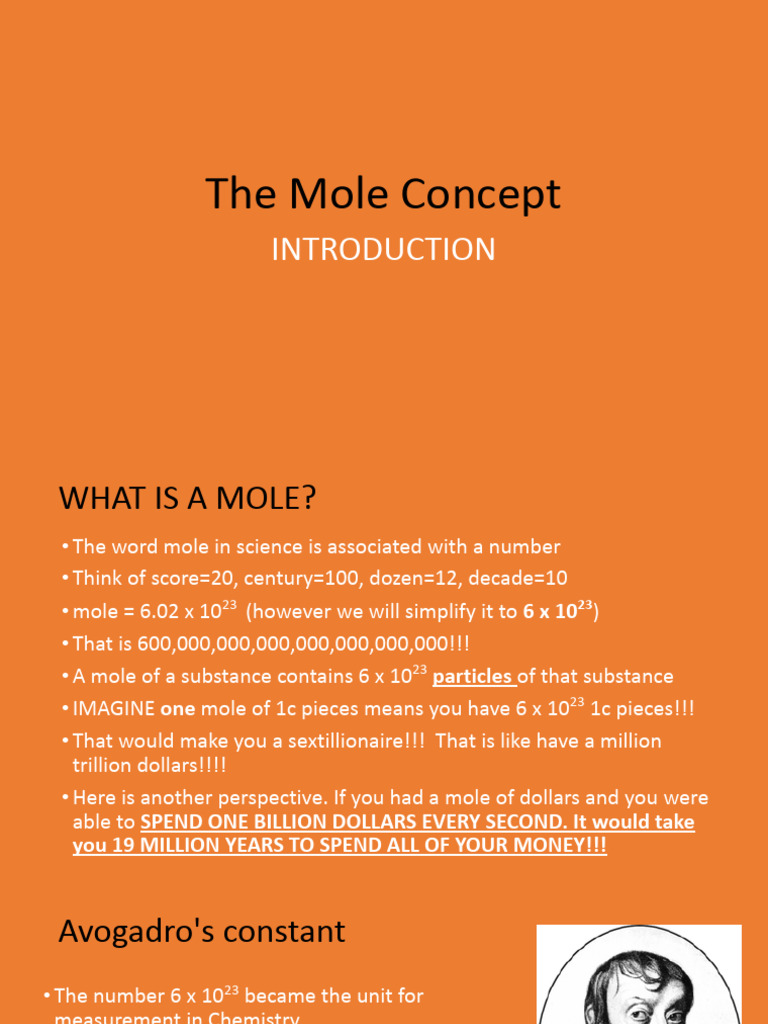 Understanding the Mole Concept in Chemistry | PDF | Mole (Unit) | Molecules