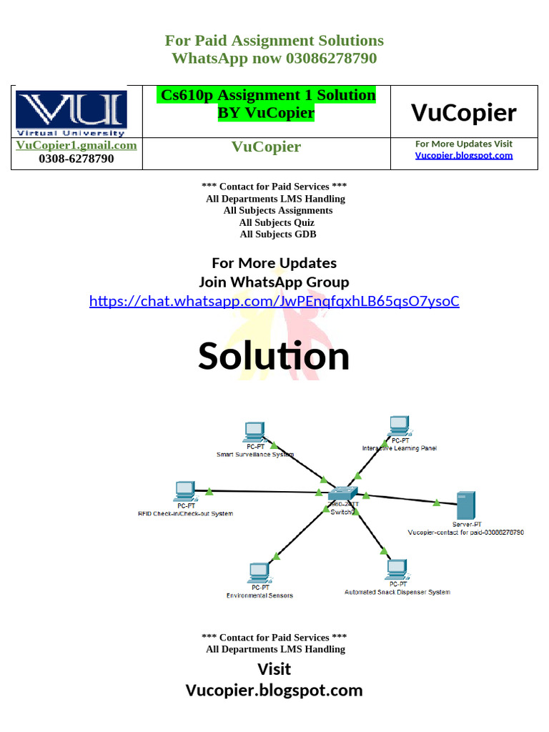 Cs610p Assignment 1 Spring 2025 by VuCopier | PDF
