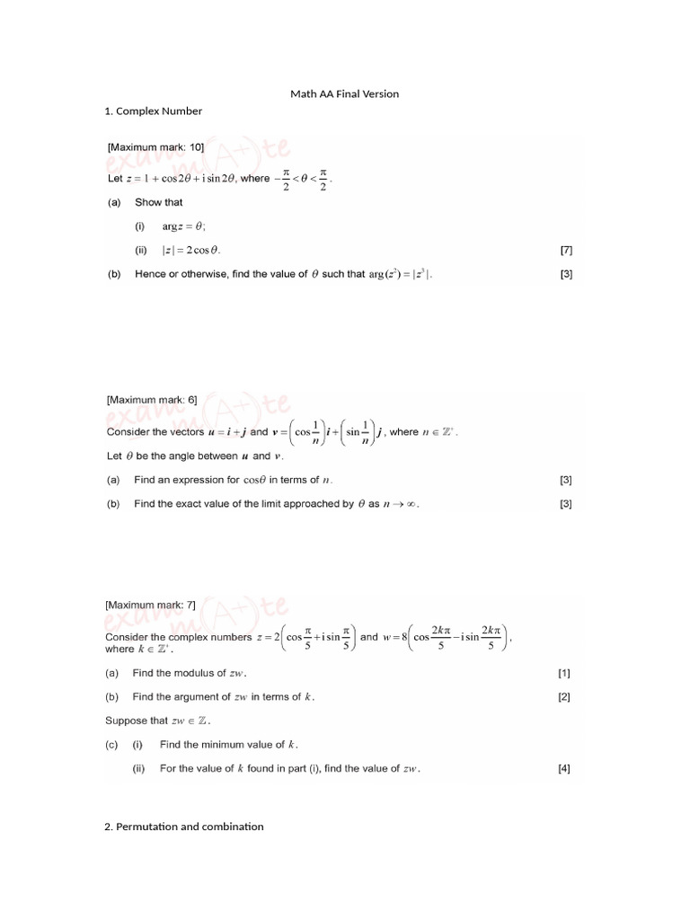 Math AA Final Version | PDF