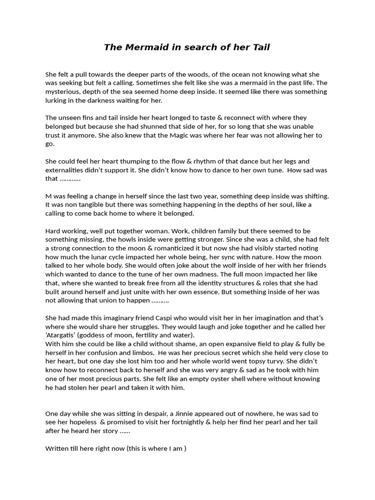 The Mermaid Without The Tail | PDF