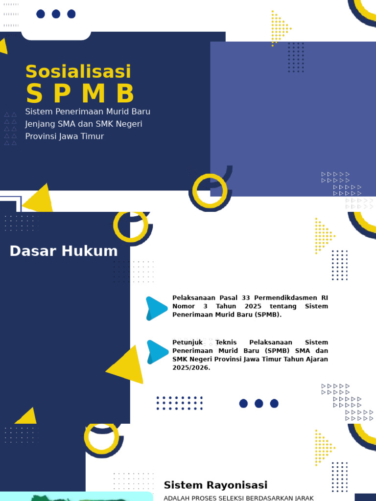 Sosialisasi SPMB Jatim 2025/2026 | PDF
