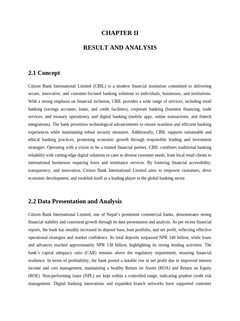 CHAPTER II Project Reports | PDF | Banks | Investing