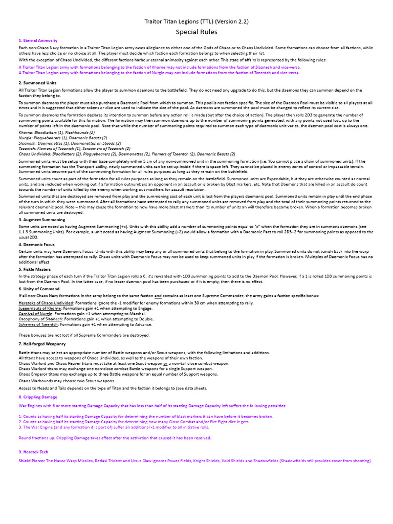 Traitor Titan Legions v2,2 | PDF | Armour | Cannon