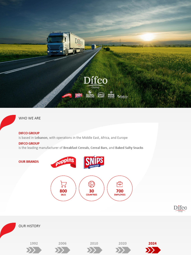 Difco Group: Cereal & Snack Products | PDF | Potato Chip | Cereals