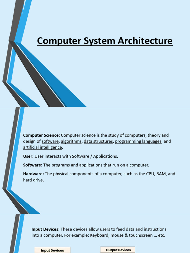 Computer Basics - Lecture 1 | PDF | Operating System | Input/Output