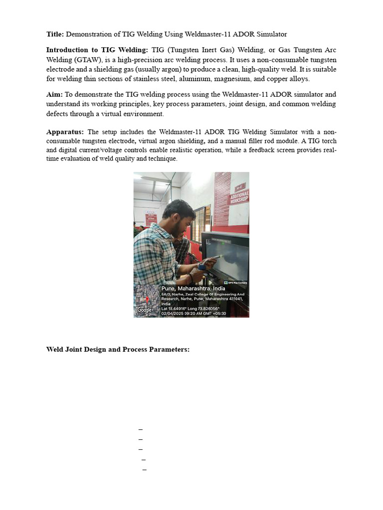 A3 TIG Welding Simulation | PDF | Welding | Construction