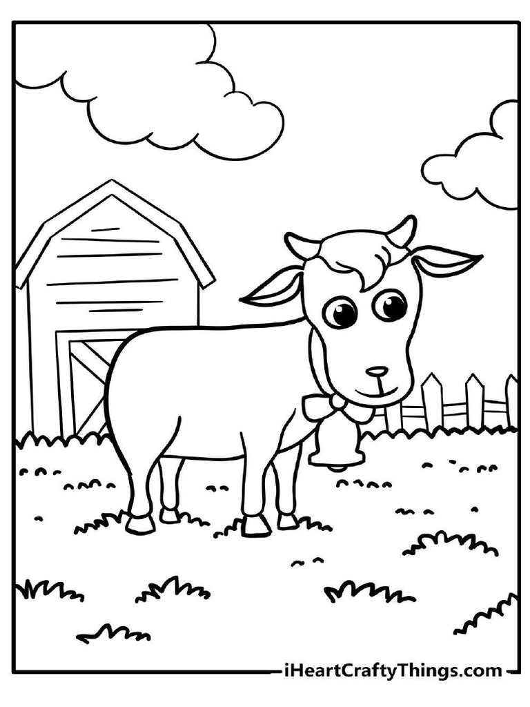 Farm Cow Coloring | PDF