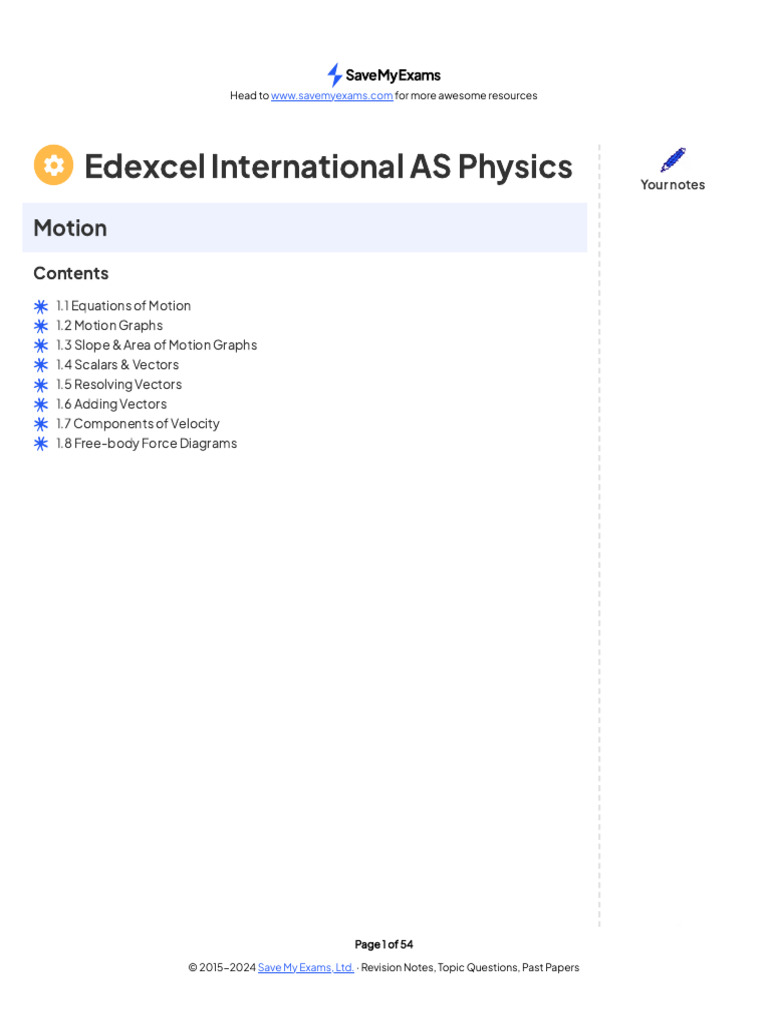 Physics Motion | PDF | Acceleration | Euclidean Vector