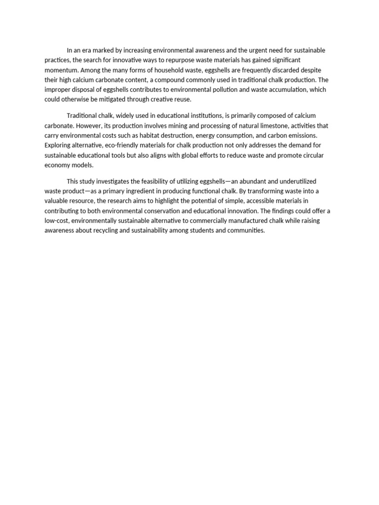 Background of The Study | PDF