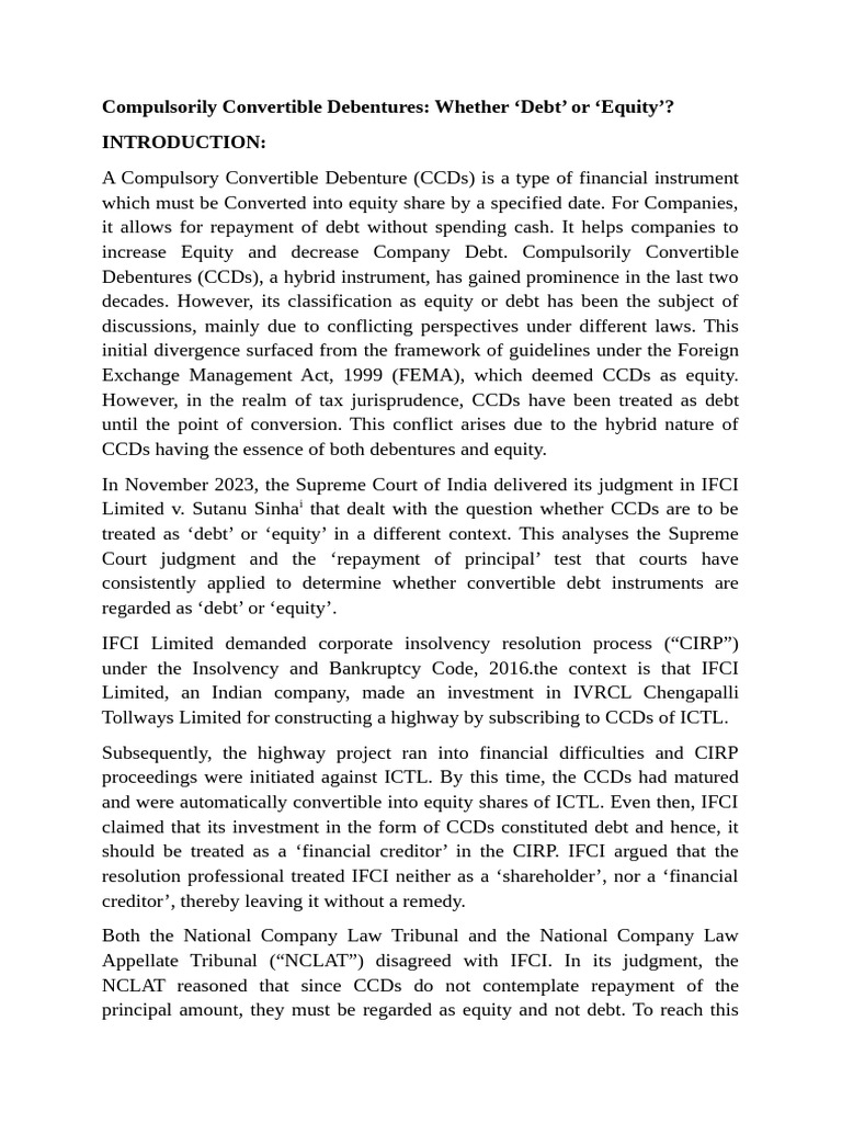 Internship Conclusion Assignment | PDF | Bankruptcy | Equity (Finance)