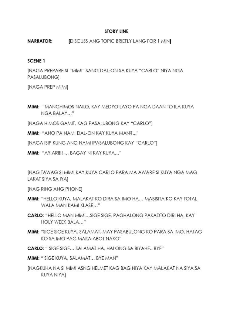 Story Line Group 11 | PDF