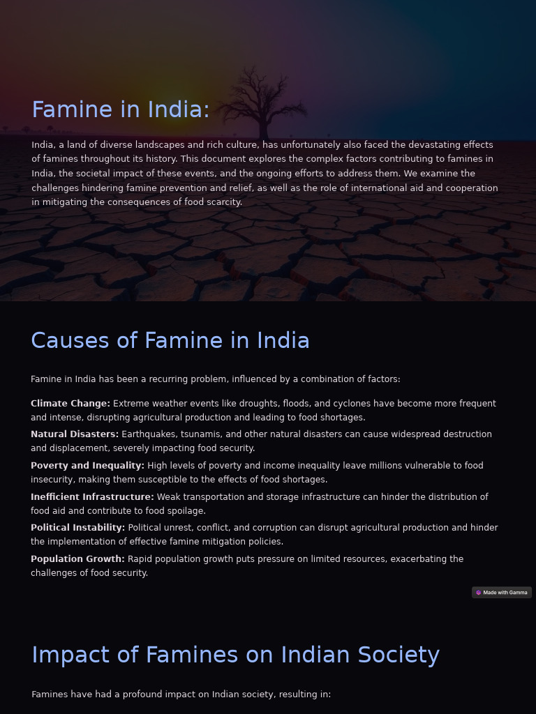 Famine in India Dhruv | PDF | Famine | Food Security