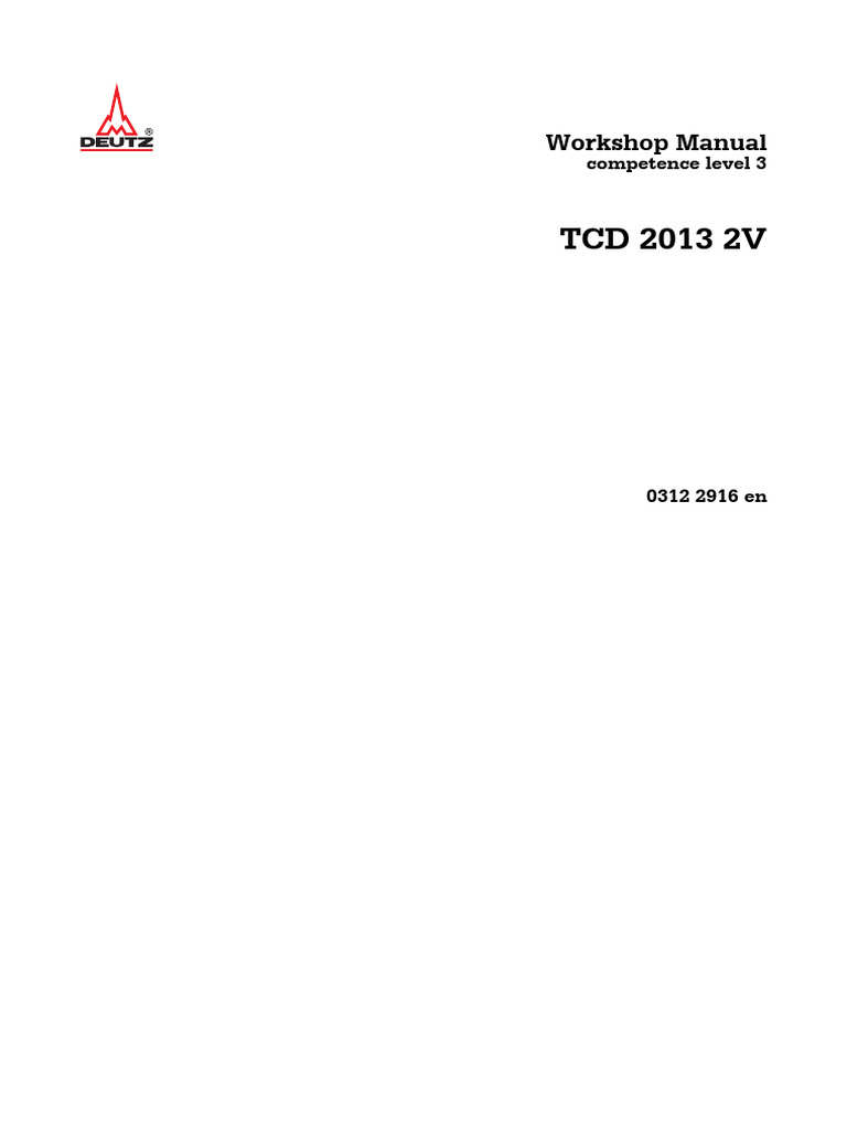 Deutz TCD 2.2 L3 Service Manual | PDF | Valve | Engineering Tolerance