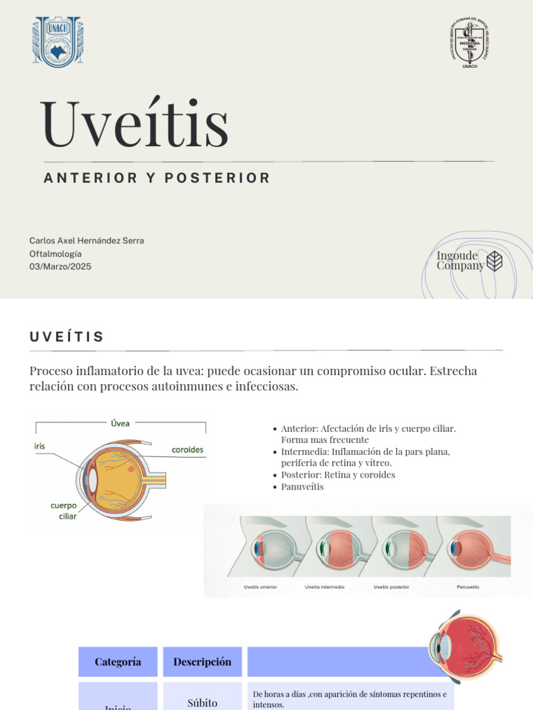 Uveítis | PDF | Inflamación | Especialidades Medicas