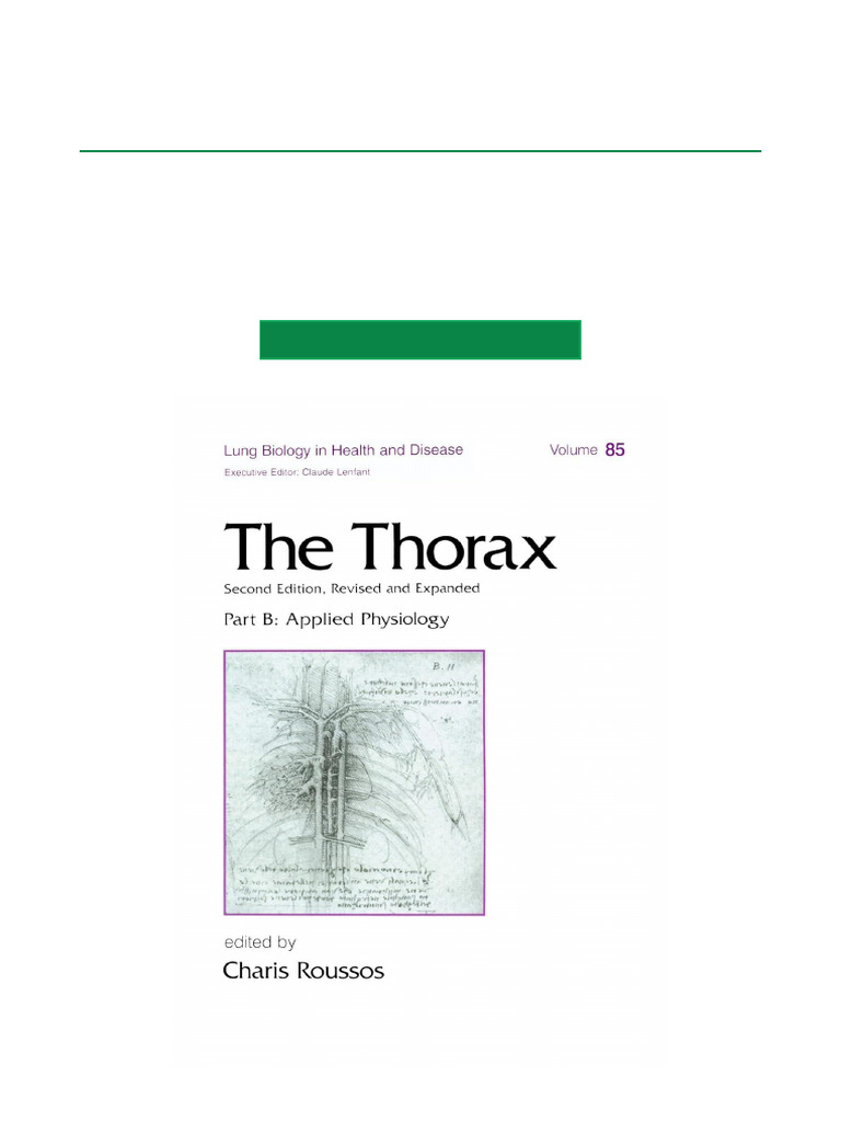 Thorax Part B: Applied Physiology | PDF | Thorax | Respiratory System