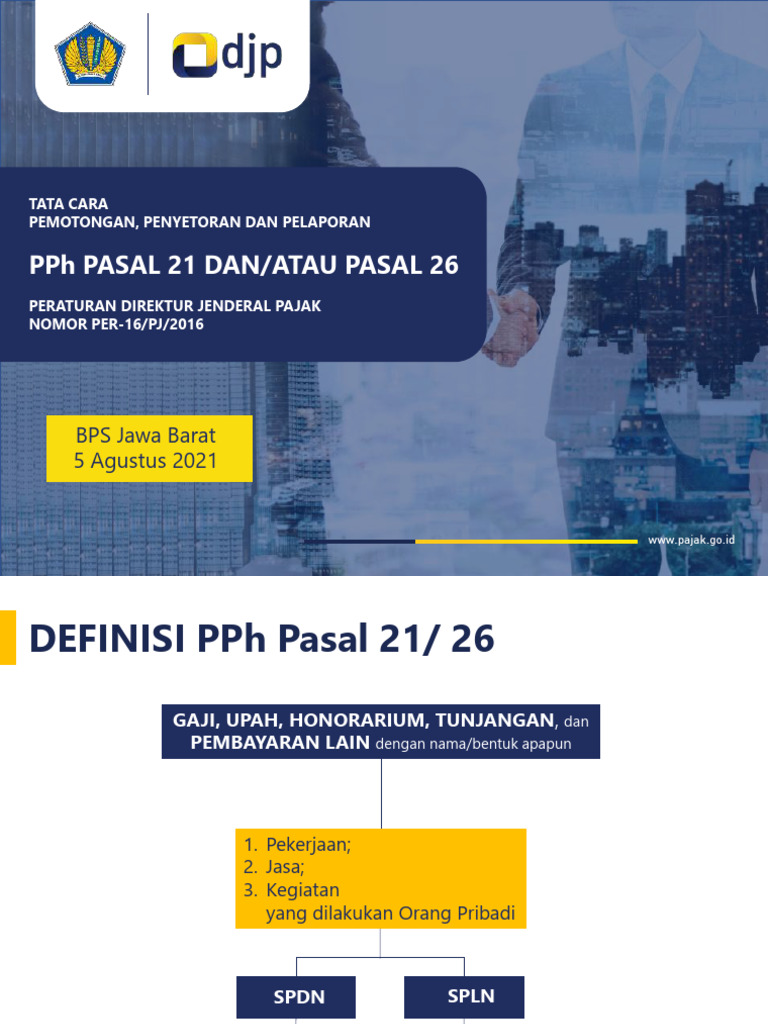 Materi BPS Jabar Pasal 21 | PDF