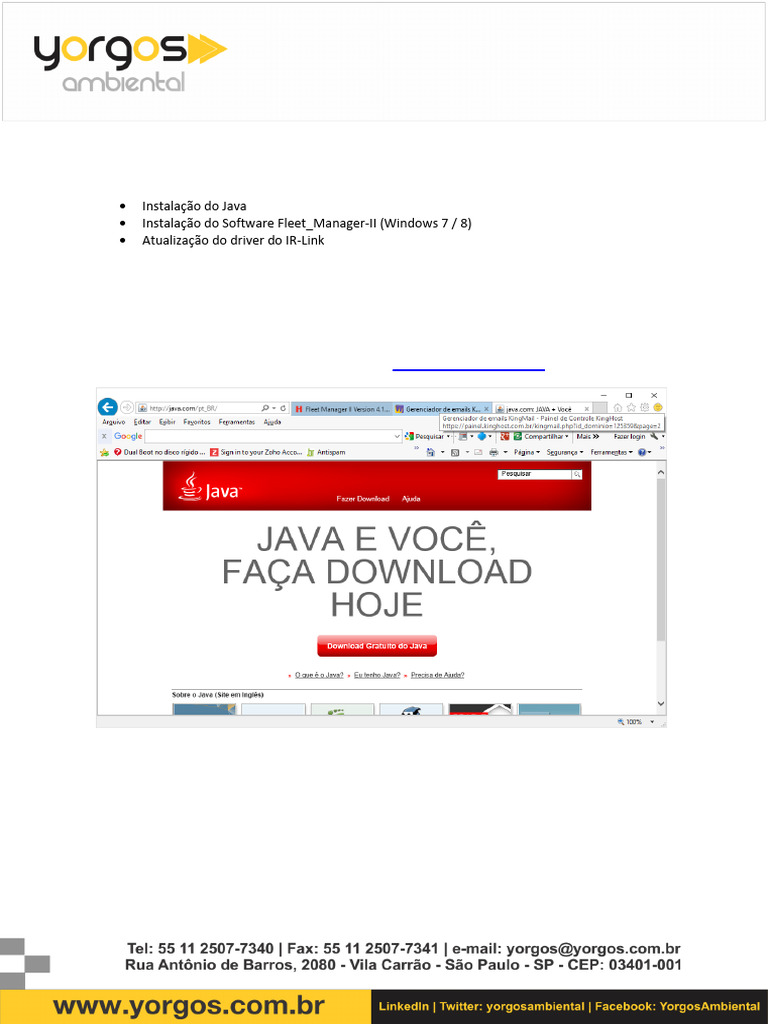 Instalação do Fleet Manager II em 3 Passos | PDF