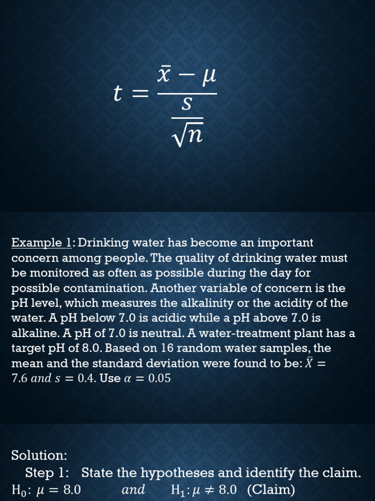 19.hypothesis Testing SMALL SAMPLE | PDF
