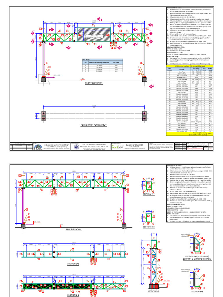Annexure-C, VMS - Overhead Gantry Structure & Foundation (15.5M Span ...