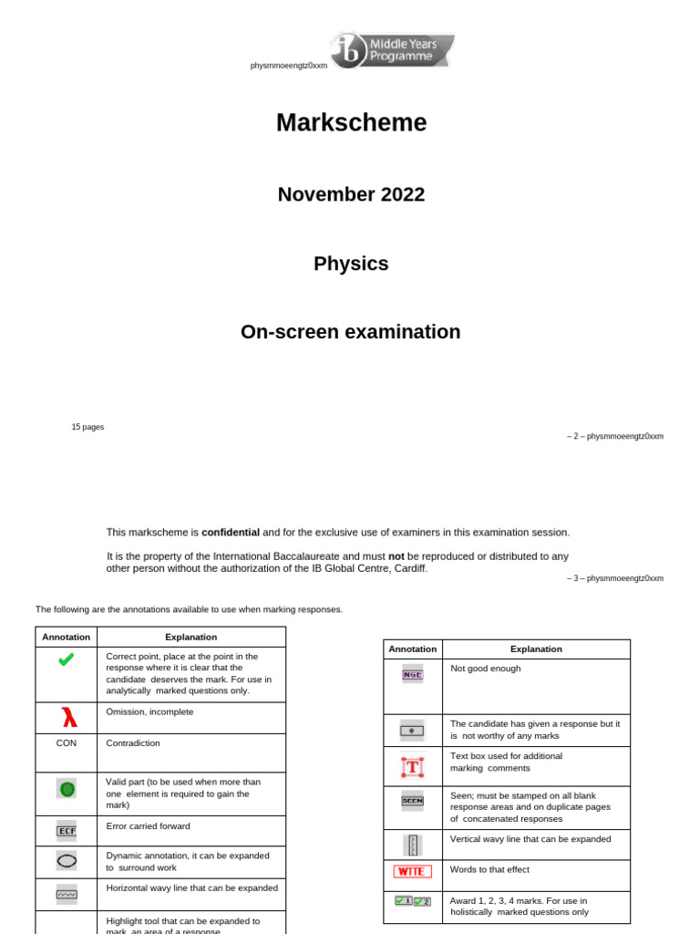 N22 Physics (English) Markscheme | PDF | Natural Satellite | Evaporation