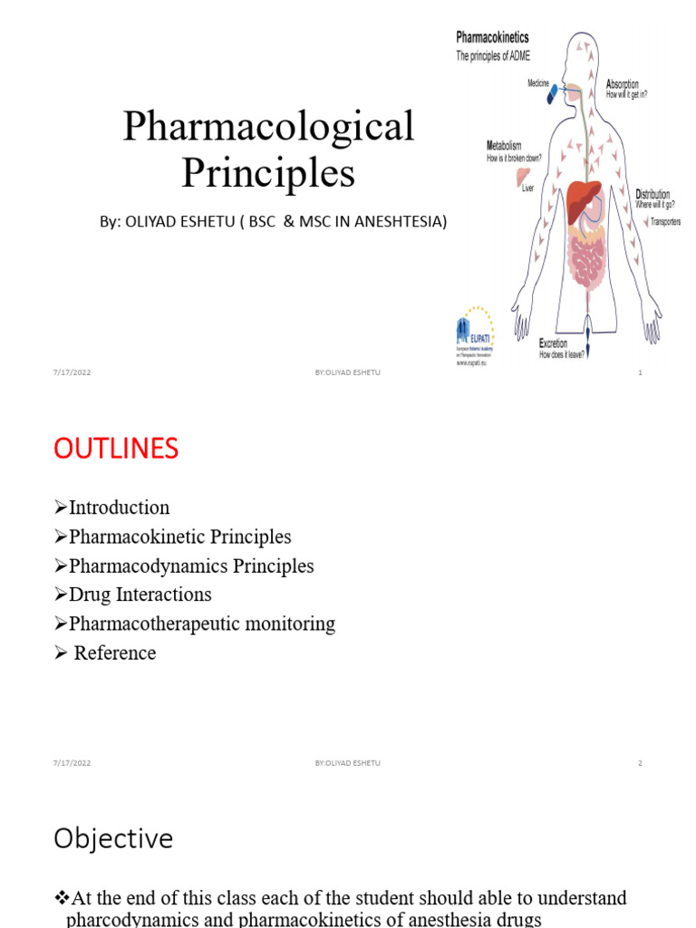 Pharmacological Principles | PDF | Drug Metabolism | Receptor Antagonist