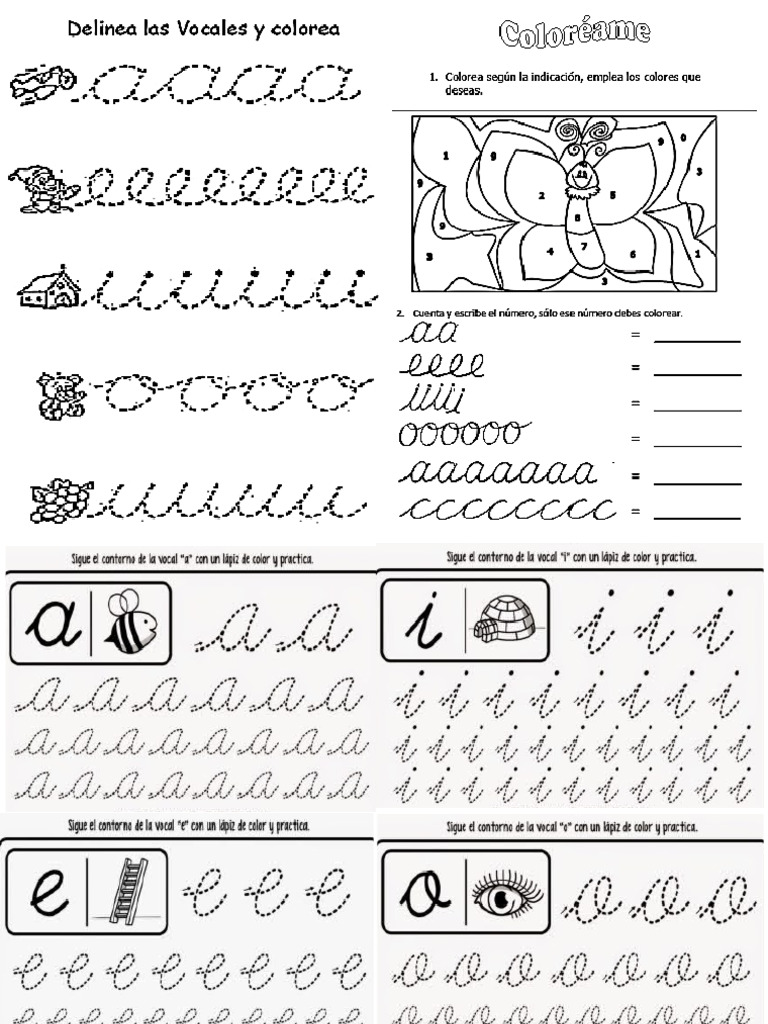 Practica Inicial Vocales | PDF