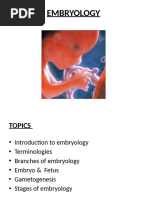Overview of Embryology Branches | PDF