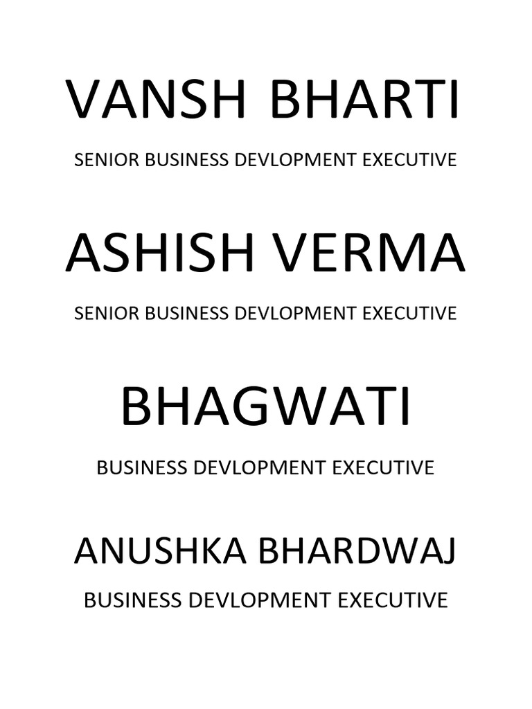 Airtel Business Development Team Overview | PDF