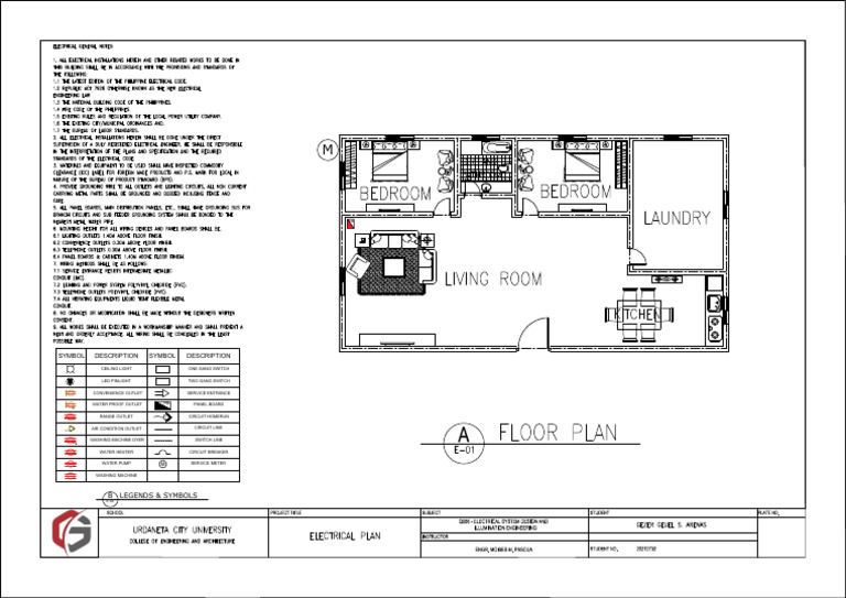 Electrical Symbols and Legends Guide | PDF