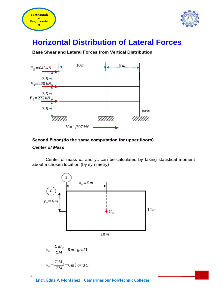 Seismic Analysis and Force Calculations | PDF | Earthquake Engineering ...