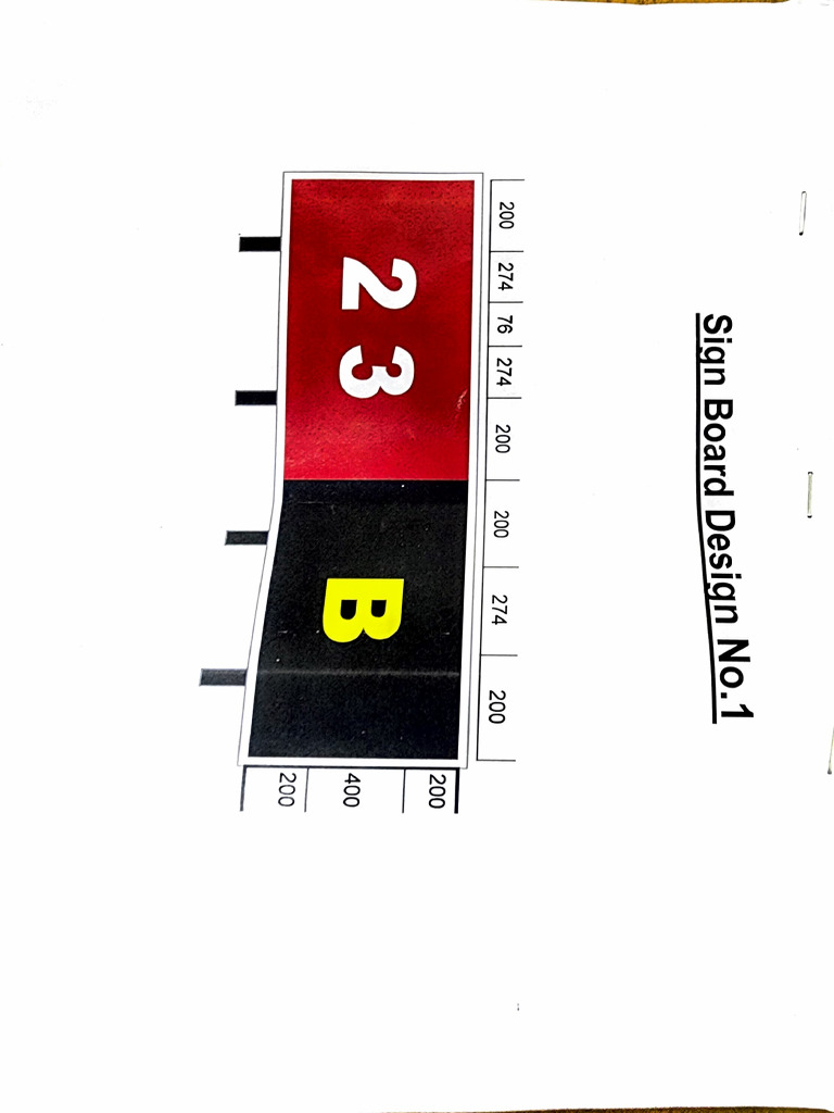 Drawing and Design of 10 Sign Boards | PDF