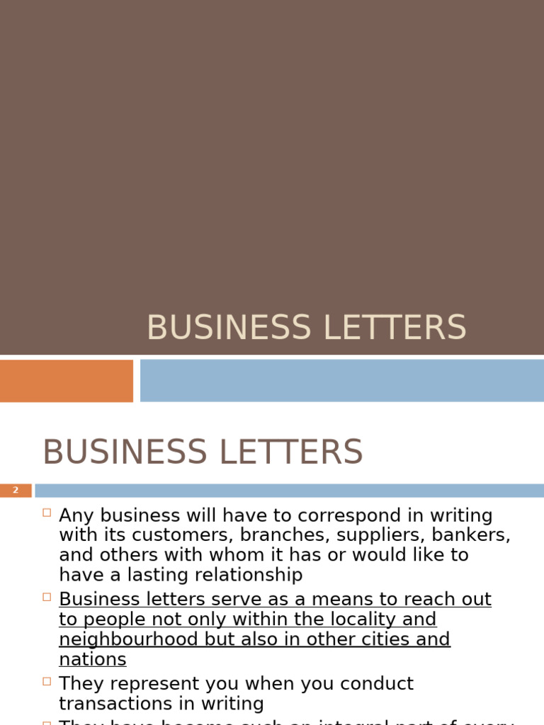 12 Business Letters PPT | PDF | Written Communication