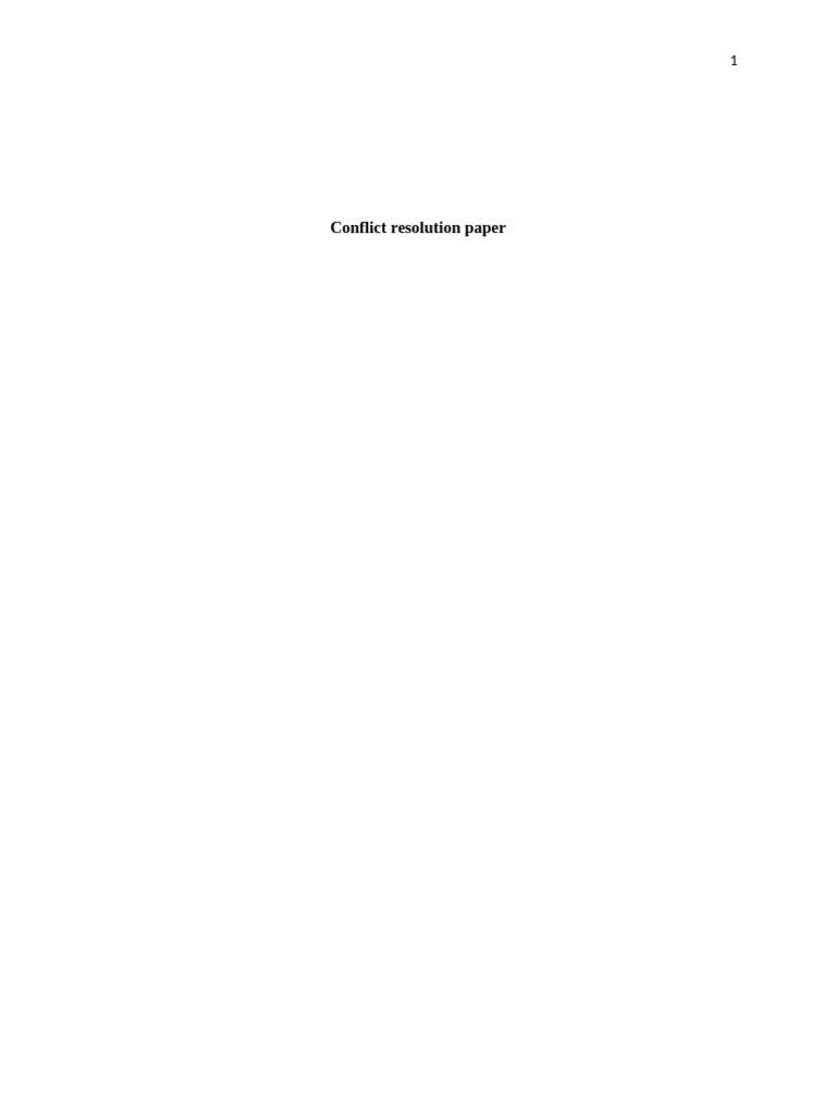 Nursing Conflict Resolution Strategies | PDF | Conflict Resolution ...