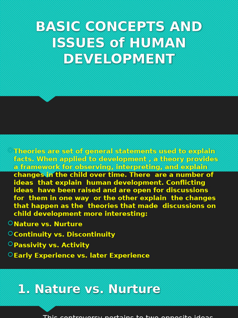 Basic Concepts and Issues B Human Development | PDF