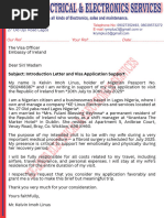 Irish Visa Application Cover Letter | PDF