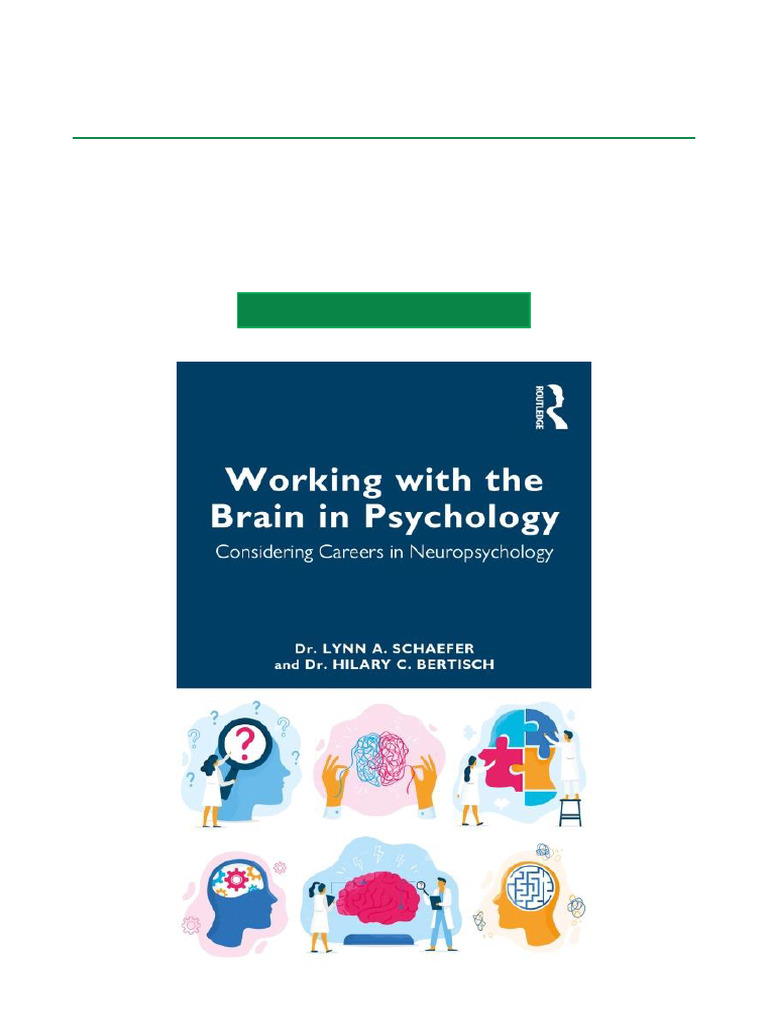 Working With The Brain in Psychology Considering Careers in ...