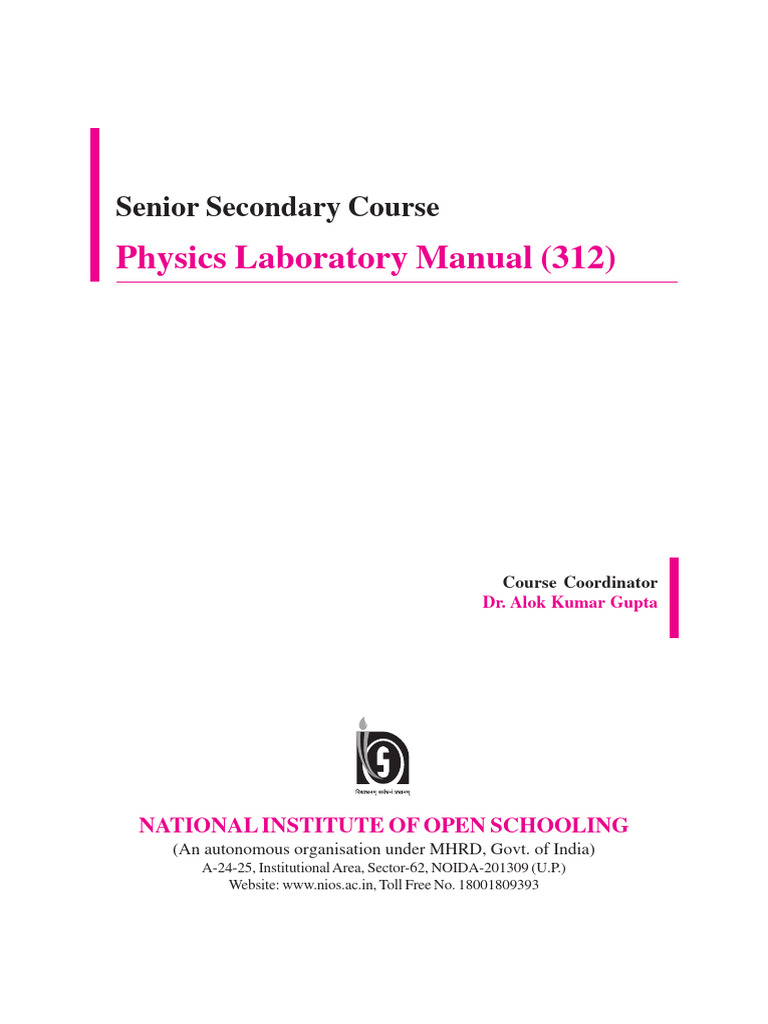 Lab manual | PDF | Observational Error | Logarithm