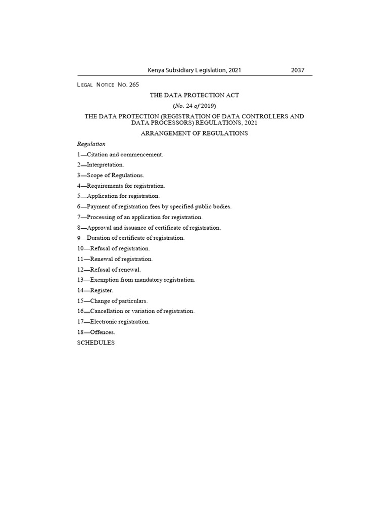 The Data Protection Registration of Data Controllers and Data ...