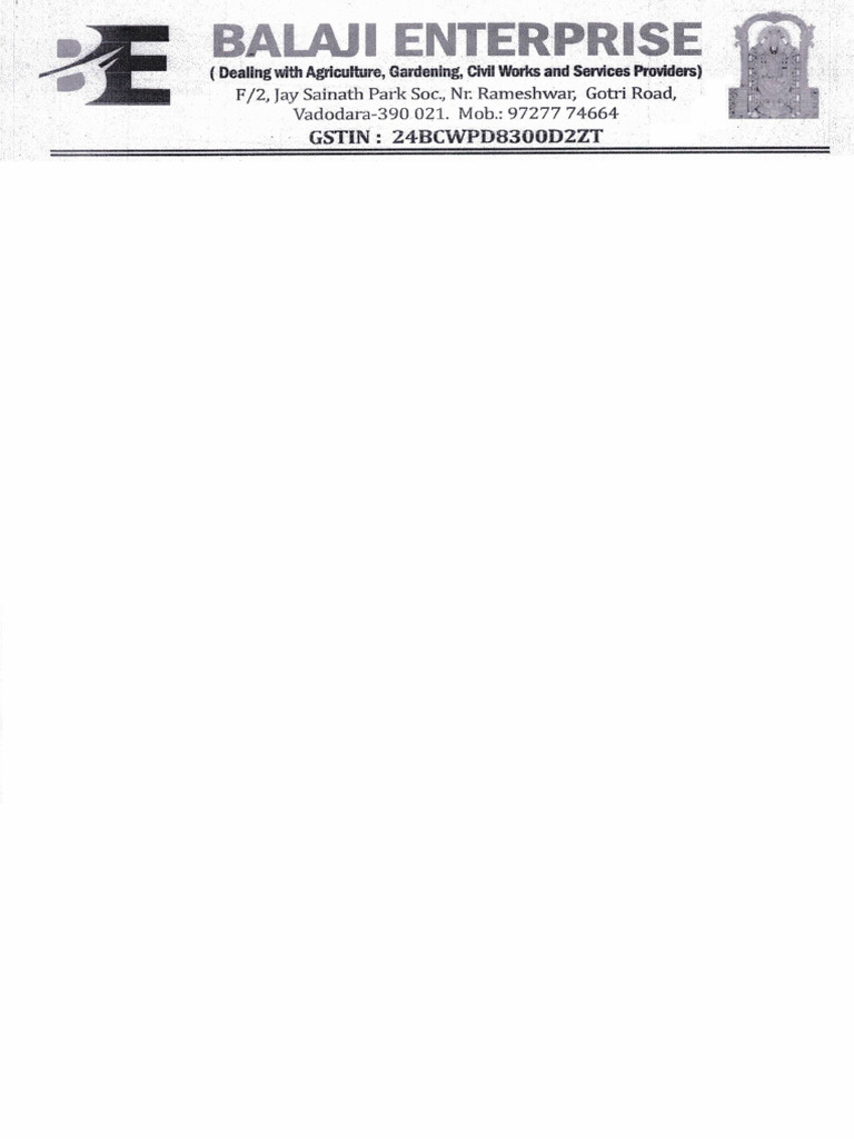 Balaji Enterprise | PDF