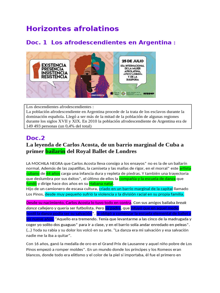 Horizontes Afrolatinos | PDF | Bailes