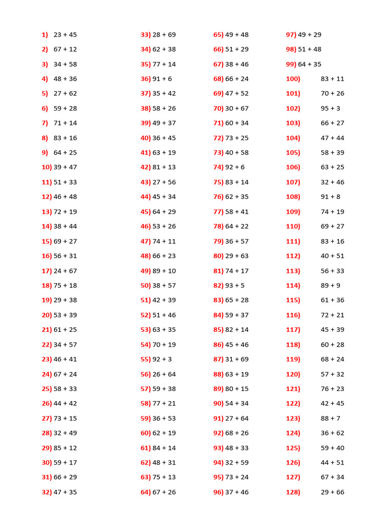 Suma de Dos Digitos | PDF