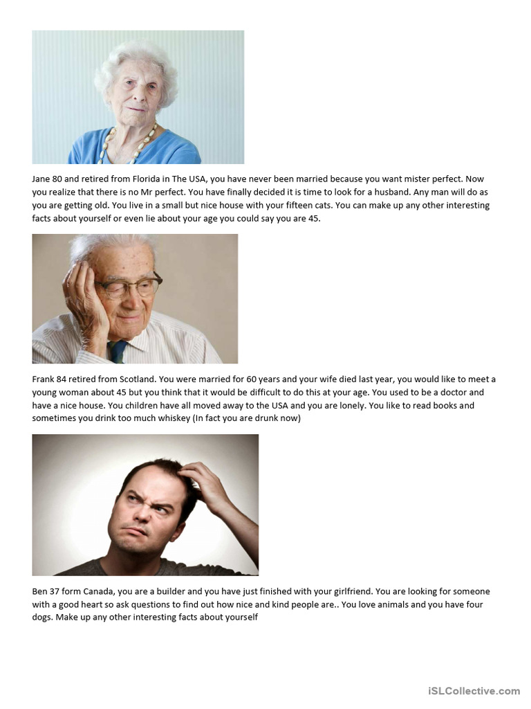 Profiles for Speed Dating Participants | PDF