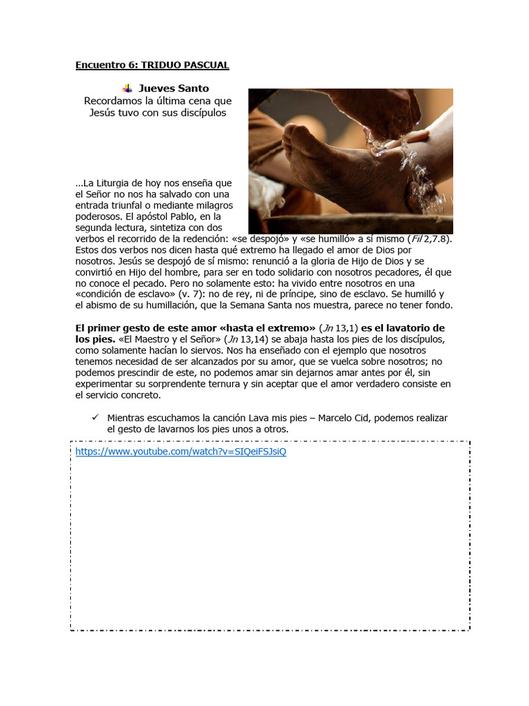 6 - Triduo Pascual | PDF | María, madre de Jesús | Pascua de Resurrección