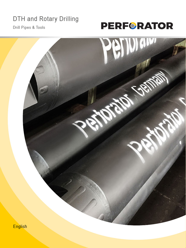 Perforator DTH Rotary Drilling 22 | PDF | Pipe (Fluid Conveyance) | Tools