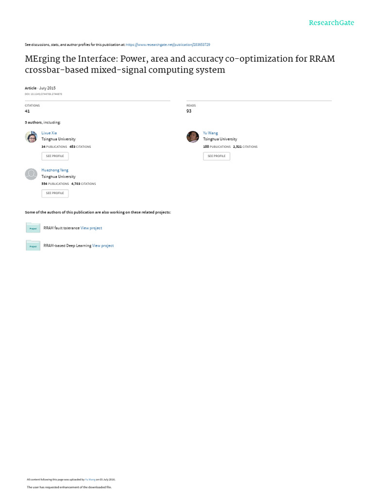 2015 - Merging The Interface | PDF | Analogue Electronics | Electrical Engineering