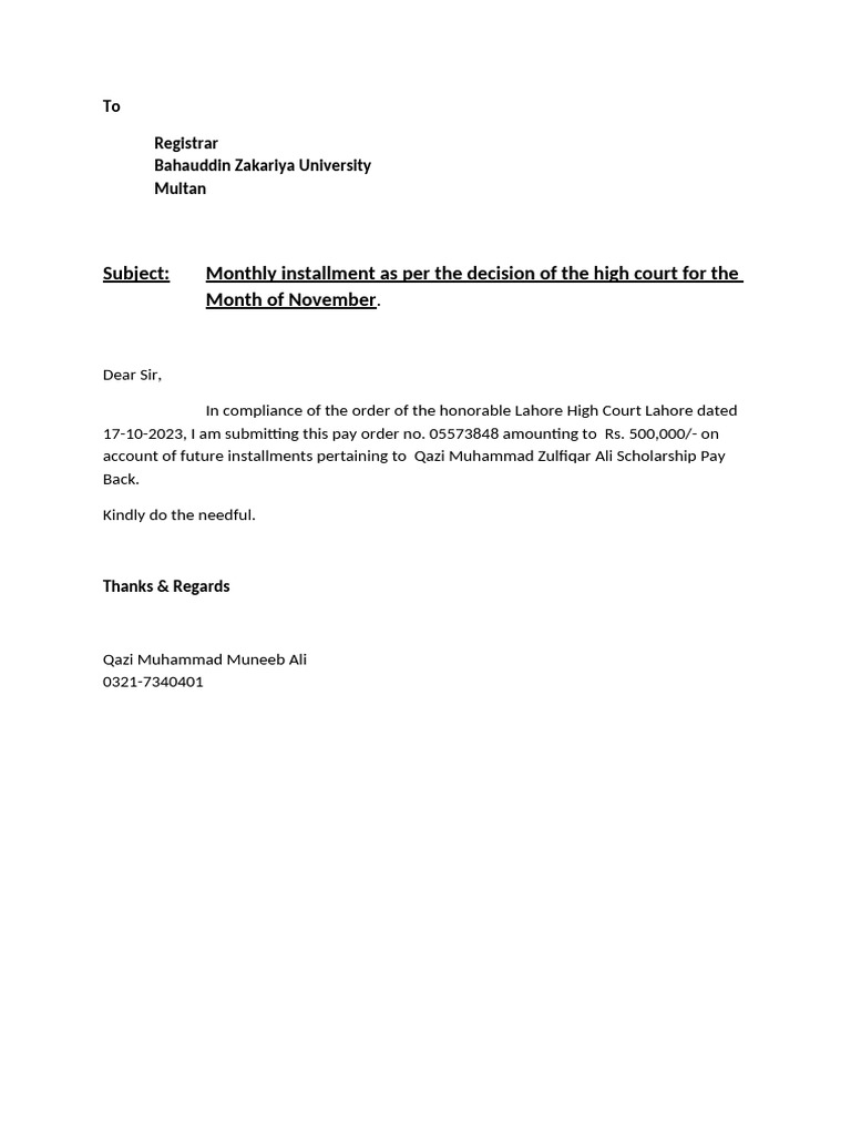 Uni Letter. | PDF