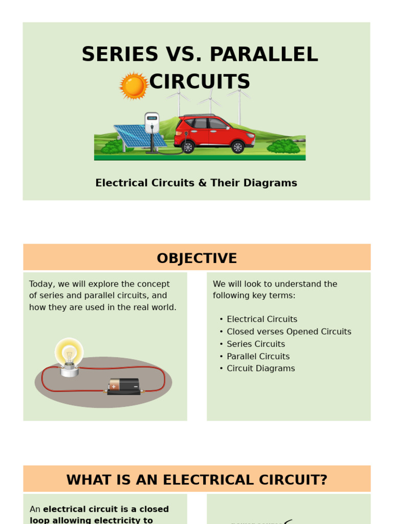 Electrical Circuits Their Diagrams | PDF | Series And Parallel Circuits ...